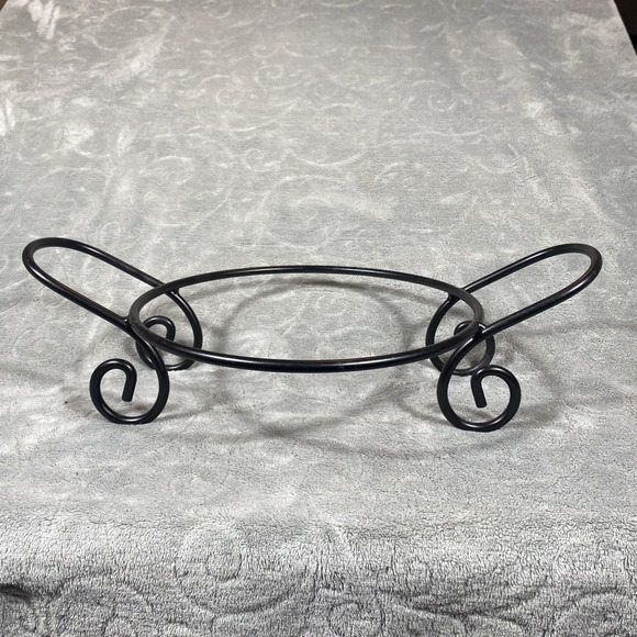 Longaberger | Dining | Longaberger Black Wrought Iron Round Pedestal ...